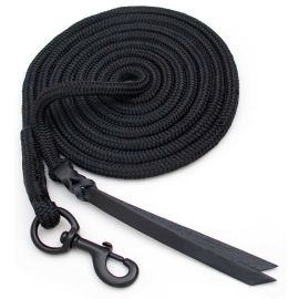 The 12' Blocker Lead Rope with Double Leather Popper - The Stagecoach West