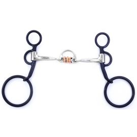 Western Cowhand Curb Bit with Copper Rollers - 5" - The Stagecoach West